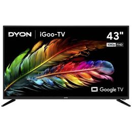 Dyon iGoo-TV 43F LED-TV 109.2 cm 43 Zoll EEK F (A - G) CI+, DVB-C, DVB-S2, DVB-T2, Full HD, Smart TV, WLAN Schwarz