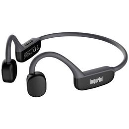 Imperial bluTC active 2 Sport On Ear Kopfhörer Bluetooth® Schwarz Knochenschall-Kopfhörer, Schweißresistent, Nackenbügel