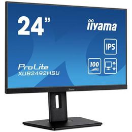 iiyama XUB2492HSU-B6 LED-Monitor EEK D (A - G) 61 cm (24 Zoll) 1920 x 1080 Pixel 16:9 0.4 ms HDMI®, DisplayPort, Kopfhörer (3.5 mm Klinke), USB 3.2 Gen 1 IPS