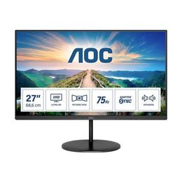 AOC U27V4EA LED-Monitor EEK F (A - G) 68.6 cm (27 Zoll) 3840 x 2160 Pixel 16:9 4 ms HDMI®, DisplayPort, Kopfhörer-Buchse IPS LED