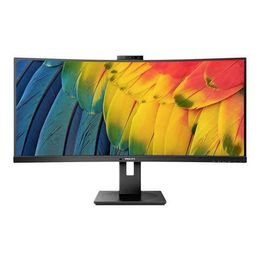 Philips 34B1U5600CH/00 LED-Monitor EEK G (A - G) 86.4 cm (34 Zoll) 3440 x 1440 Pixel 16:9 4 ms HDMI®, DisplayPort, USB-C® 3.2, RJ45, Audio-Line-out VA LED