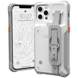 Urban Armor Gear Workflow Healthcare Battery Case Backcover Apple iPhone 14, iPhone 13 Weiß integrierter Akku, Stoßfest, integrierter Handygriff