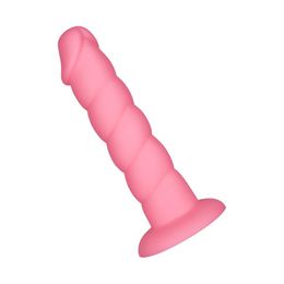 EIS Gerippter Dildo aus Silikon, 20 cm