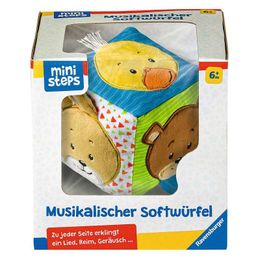 RAVENSBURGER VERLAG - ministeps® Soundspielzeug MUSIKALISCHER SOFTWÜRFEL in bunt