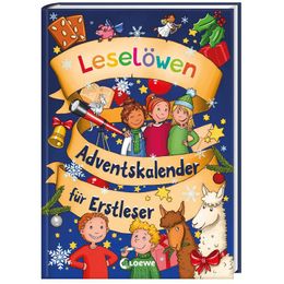 Loewe Verlag Leselöwen-Adventskalender für Erstleser - Eva Hierteis, Anna Taube, Ann-Katrin Heger, Vanessa Walder, Gebunden