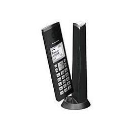 Panasonic KX-TGK220 - Schnurlostelefon - Anrufbeantworter mit Rufnummernanzeige - DECTGAP - dreiweg Anruffunktion - mattschwarz
