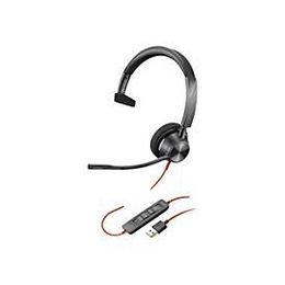 HP Poly Blackwire 3310 - Blackwire 3300 series - Headset - On-Ear - kabelgebunden - aktive Rauschunterdrückung