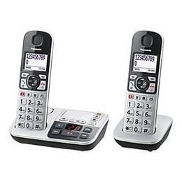 Panasonic KX-TGE522GS - Schnurlostelefon - Anrufbeantworter mit Rufnummernanzeige - DECT - dreiweg Anruffunktion + zusätzliches Handset
