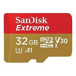 Sandisk Extreme - Flash-Speicherkarte - 32 GB - A1 / Video Class V30 / UHS-I U3 / Class10 - microSDHC UHS-I