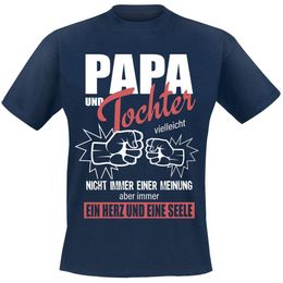 Familie & Freunde Family & Baby - Papa & Tochter T-Shirt navy in 3XL