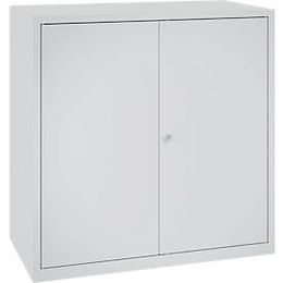 Werkzeugschrank, Sicherheitsschloss, 2 Einlegeböden & 1 Schublade, B 1000 x T 500 x H 1000 mm, Stahlblech, lichtgrau/lichtgrau