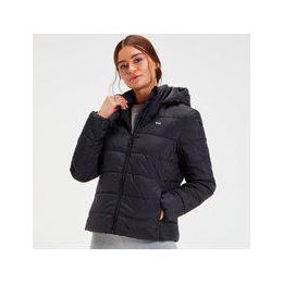 MP Outerwear Leichte und verstaubare Pufferjacke mit Kapuze für Damen - Schwarz - XXS