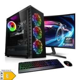 Weinhaus Markus Kiebel PC Set mit 27 Zoll TFT Total V AMD Ryzen 7 5700X, 32GB DDR4, NVIDIA RTX 3060 12 GB, 1TB SSD, 2TB HDD, WLAN, Windows 11