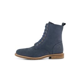 TRAVELIN' Leder-Boots "Montalivet" in Blau - 36