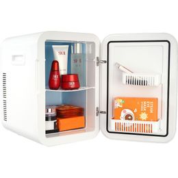 VEVOR 20 L / 22 Dosen Mini Kühlschrank, 2 in 1 Kleiner Kühlschrank Kühl- und Heizfunktion, Getränkekühlschrank mit Bedienfeld 12 V DC / 220 V AC für