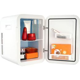 VEVOR 20 L / 22 Dosen Mini Kühlschrank, 2 in 1 Kleiner Kühlschrank Kühl- und Heizfunktion, Getränkekühlschrank mit Bedienfeld 12 V DC / 220 V AC für