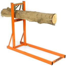 Metall Sägeständer Sägebock Sägehilfe Baum-Stämme ø 50 - 250 mm | max. 4 m | max. 150 kg Brenn-Holz sägen - FOREST MASTER