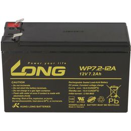 Kunglong - Bleiakku kompatibel DMU12-7.5 12V 7,2 Ah F2 lead acid battery