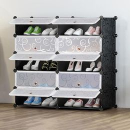 Skecten - Schuhschrank diy Regalsystem Schuhregal Steckregal Kleiderschrank 10 Ebenen