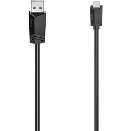 Hama - USB-Kabel usb 2.0 USB-Micro-B Stecker, usb-a Stecker 3.00 m Schwarz 00200609