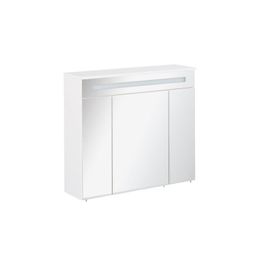 Fackelmann Led Spiegelschrank kara / mit Soft-Close-System / Maße (b x h x t): ca. 80 x 70 x 23 cm / Schrank für das Bad / Möbel fürs wc oder Badezimmer /