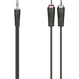 Hama - 00200720 Klinke / Cinch Audio Anschlusskabel [1x Klinkenstecker 3.5 mm - 2x Cinch-Stecker] 1.5