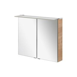 Fackelmann LED Spiegelschrank B.PERFEKT / Badschrank mit Soft-Close-System / Maße (B x H x T): ca. 80 x 69 x 15 cm / hochwertiger Schrank mit Spiegel