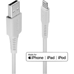 USB-Kabel usb 2.0 usb-a Stecker, Apple Lightning Stecker 1.00 m Weiß 31326 - Lindy
