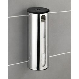 Wenko Turbo-Loc® Edelstahl Ersatzrollenhalter Detroit, rostfrei, Befestigen ohne bohren, Silber glänzend, Edelstahl rostfrei glänzend - silber glänzend