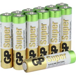 Gp Batteries - Super Micro (AAA)-Batterie Alkali-Mangan 1.5 v 12 St.
