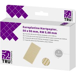 Europlatine Hartpapier (l x b) 90 mm x 50 mm 35 µm Rastermaß 5.08 mm Inhalt 4 St. - TRU Components