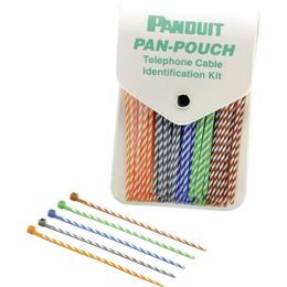 Panduit - PP5X50F PP5X50F Kabelbinder 102 mm 2.50 mm Blau, Orange, Grün, Braun, Grau mit farblicher Ke