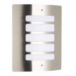 Brilliant - Lampe Todd Außenwandleuchte edelstahl 1x A60, E27, 60W, geeignet für Normallampen (nicht enthalten) IP-Schutzart: 44
