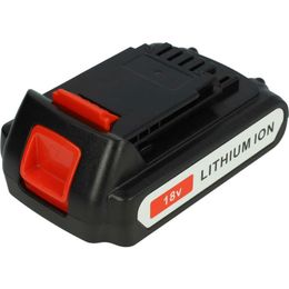 vhbw Akku Ersatz für Black & Decker BL1318, BL1518, BL2018, BL4018 für Elektrowerkzeug (1500mAh Li-Ion 18 V)