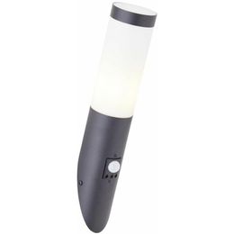 Brilliant - Dody Außenwandleuchte Bewegungsmelder schwarz 1x A60, E27, 20W, geeignet für Normallampen (nicht enthalten) - schwarz