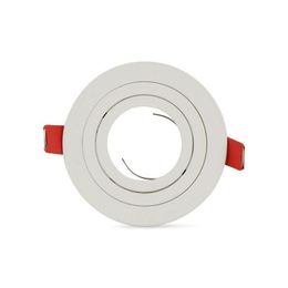 Premium schwenkbarer runder Downlight-Ring für LED-GU10-Glühbirne Farbe Weiß - Weiß