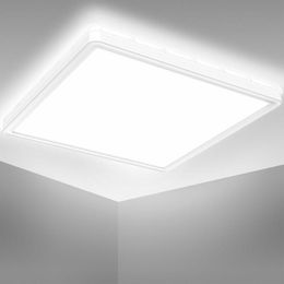 B.K.LICHT - led Bad-Lampe Decken-Leuchte Backlight-Panel IP44 29cm flach 18W weiß Küche Büro
