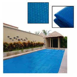 EstexoH&G Pool Solarfolie Solarplane Blau Eckig 1,60 x 2,60 m Poolabdeckung Solarheizung