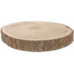 Spetebo Echtholz Baumscheibe natur - Ø 23-28 cm - Holzscheibe zum Dekorieren, Bemalen oder Brandmalen