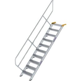 Treppe 45° inkl. einen Handlauf, 600mm Stufenbreite, 10 Stufen - Munk