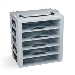 Bosch SORTIMO Systembox i-RACK 5-fach grau für i-BOXX 72 & LS-Schublade 72 - grau