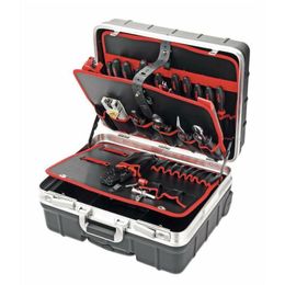 Werkzeug-Koffer 21tlg 3xKabSchneid 2xPZ 3xSchlitz 4xTorx 1xMessgerät 8xZange 170600 - CIMCO