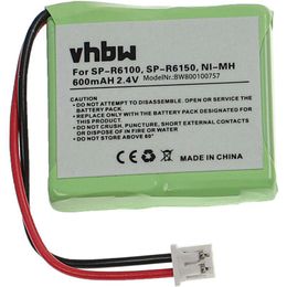 NiMH Akku 600mAh (2.4V) kompatibel mit Handy Smartphone Telefon Sagem dcp 12-300, dcp 21-300, dcp 22-300 Ersatz für 82H, BC102168. - vhbw