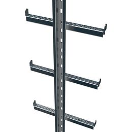 Einholmleiter mit integrierter Steigschutzschiene Edelstahl 1,96 m Länge - Zarges