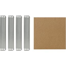 shelfplaza - profi 40x40cm Komplettes Fachboden-Set für Steckregale in verzinkt / HDF-Fachboden / zusätzliche Fachböden für Schwerlastregale