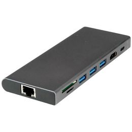 Value USB-C® Dockingstation 12991138 Passend für Marke: Universal integrierter Kartenleser, USB-C® Power Delivery