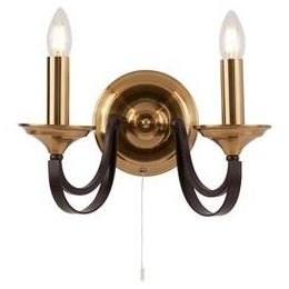 Wand Spot Lampe Leuchte Bronze Braun Flur Büro Schlaf Wohn Zimmer Beleuchtung