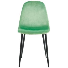 Vcm 1er Esszimmerstuhl skandinavischer gepolsterter Küchenstuhl Stuhl Esszimmer Esstischtisch Rückenlehne Fiolo (Farbe: Mint)