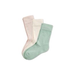 Tchibo 3 Paar Socken, salbei, beige, weiß