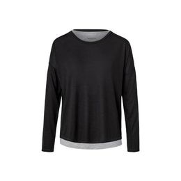 Tchibo 2-in-1-Sportshirt - Schwarz/Meliert - Gr.: L